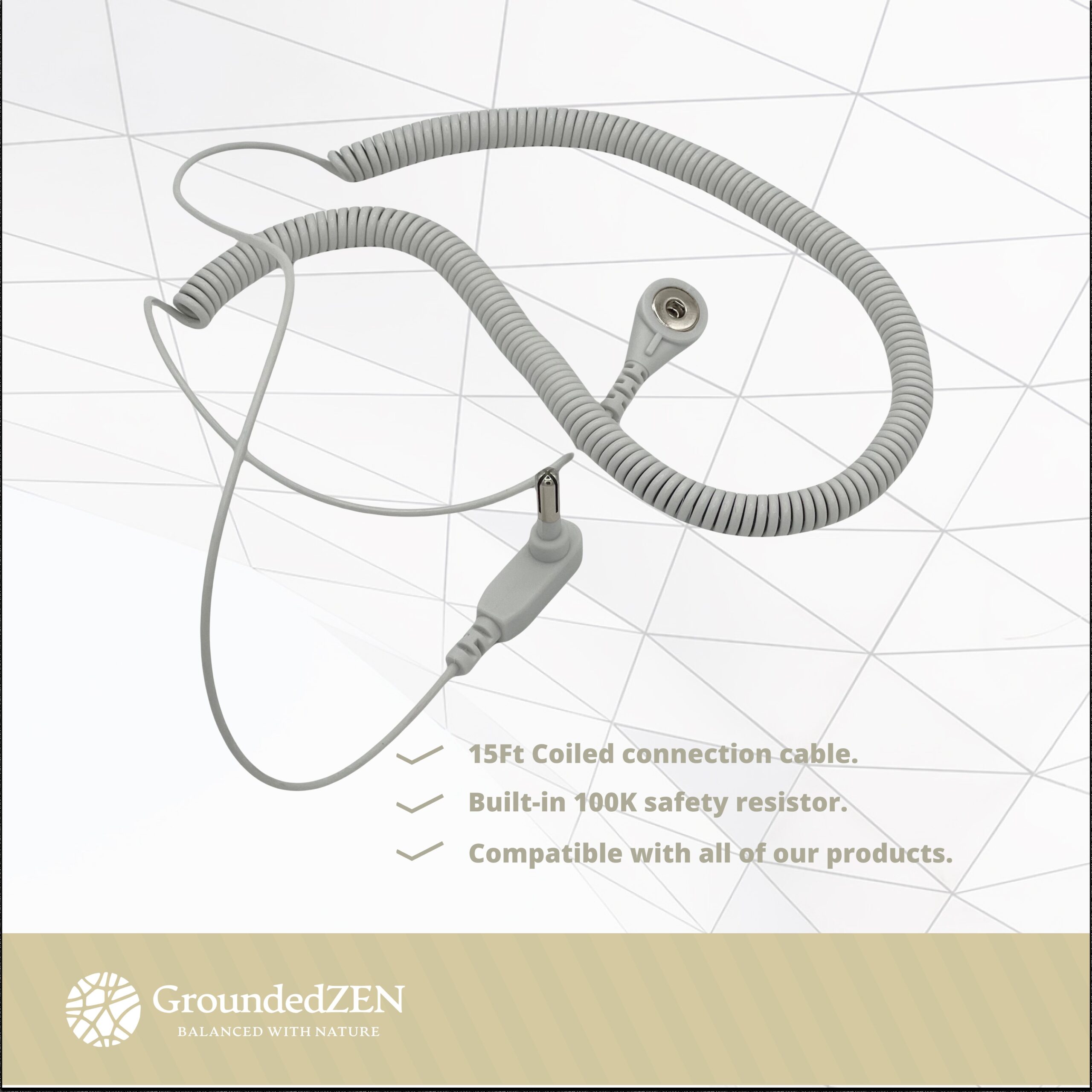 Spiral Cord 15ft - GroundedZEN